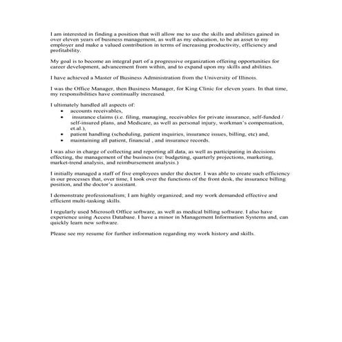 LinkedIn cover letter | PDF