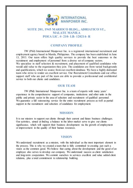 Introduction to Interfuse Staffing | PPT