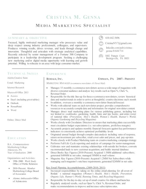 Lisa Menner Resume | PDF