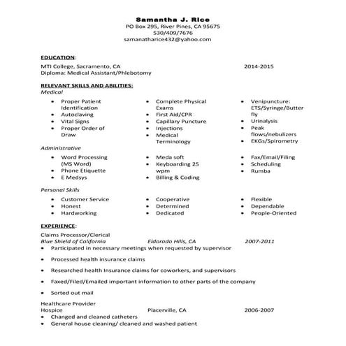 Final resume | DOC