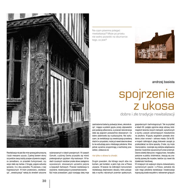 Andrzej Basista, "Spojrzenie z ukosa", Rewitalizacja | PDF