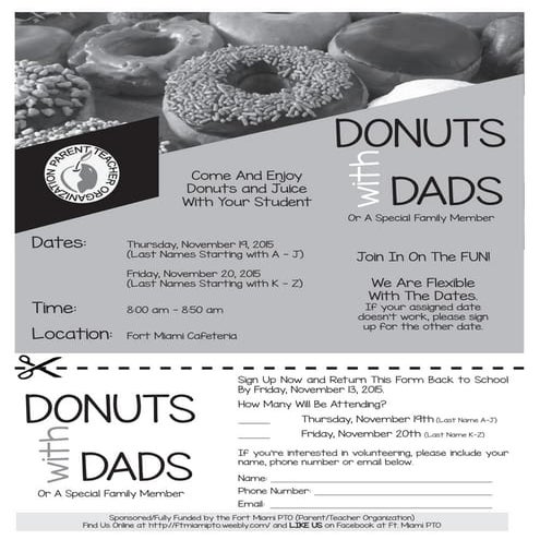 Donuts with Dads | PDF