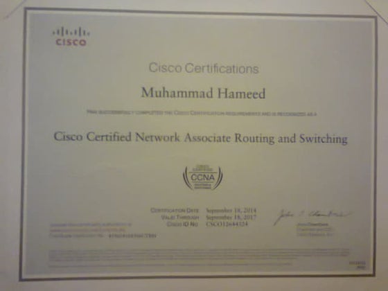 CCNP Certificate | PDF