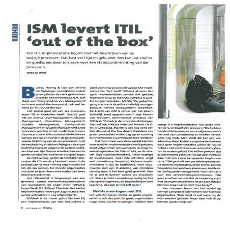 ISM - IT infra | PDF