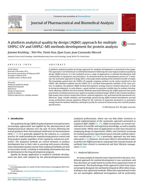Analytical QbD | PPT
