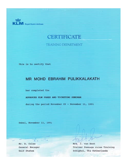 Emirates BSP course Training | PDF