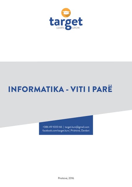 Informatika (Aferdita Berisha) Viti i parë Ekonomik | PDF