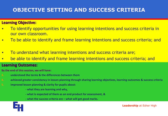 Learning Objectives | PPT
