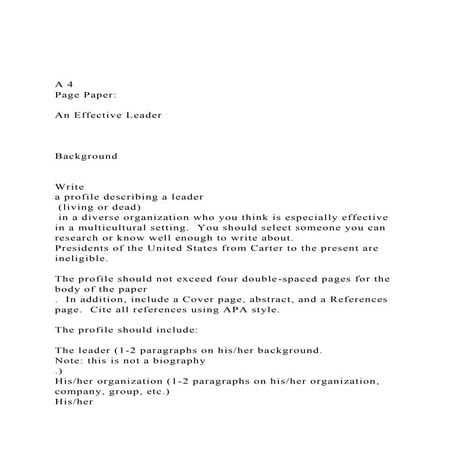 A 4Page PaperAn Effective LeaderBackground.docx