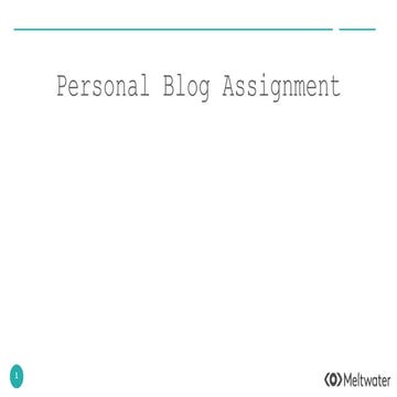 Assignment 5: Personal Blog Assignment | PDF | Internet | Computing