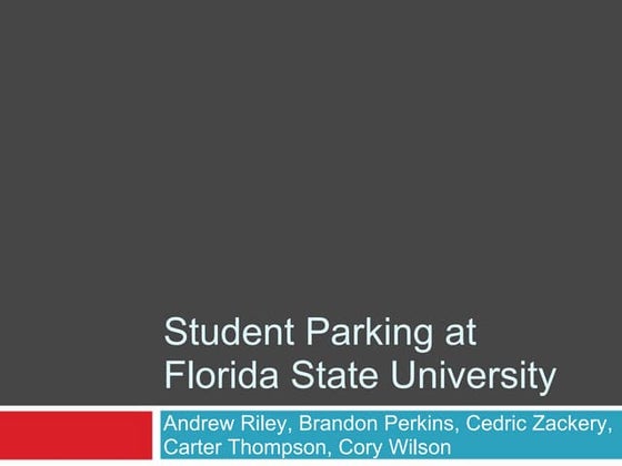 Parking study | PPT | Auto Type | Automotive