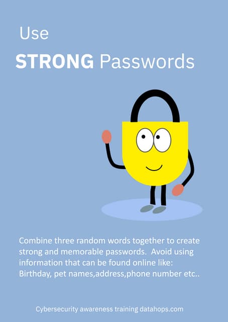 Free A4 Cyber Security Awareness Posters Passwords Part 5 Pdf