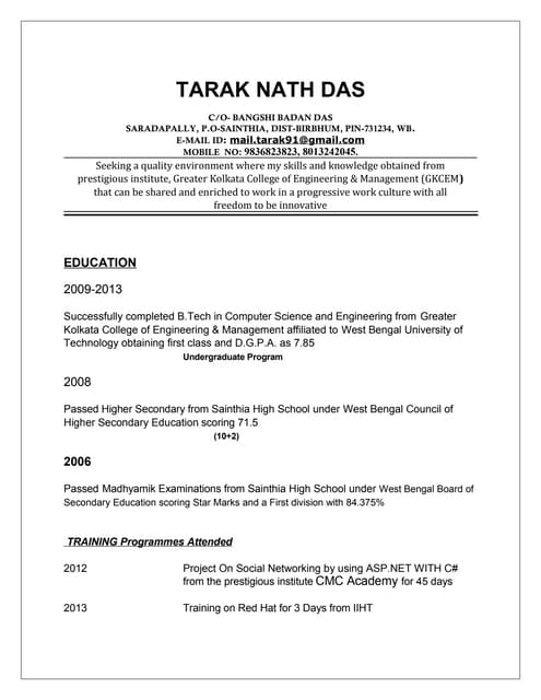 Abdul Qadeer(CV) | PDF