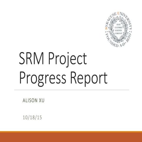 SRM Project | PPTX