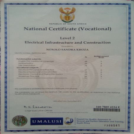 TVET Certificate | PDF