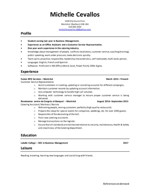 CV-Pam-English | PDF