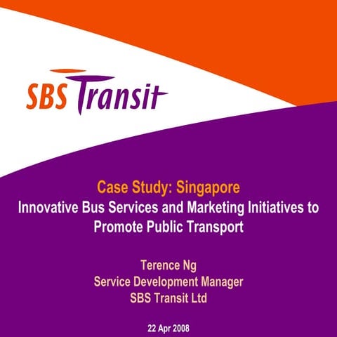Innovative Public Transport 22 Apr 08 [SBST] | PDF | Rail Travel ...