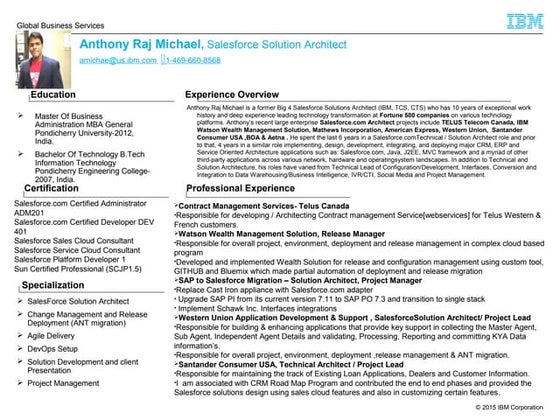 Anthony Raj Michael presentations