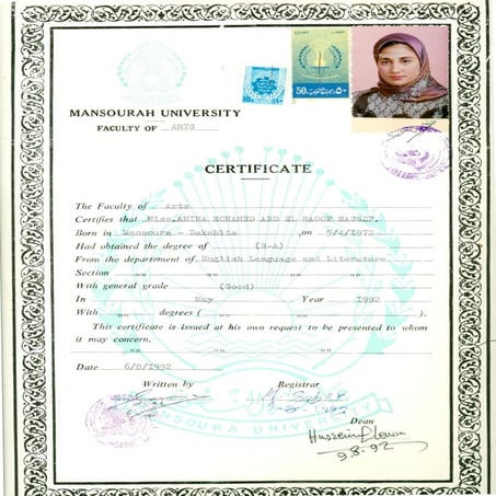 B.A. Certificate | PDF