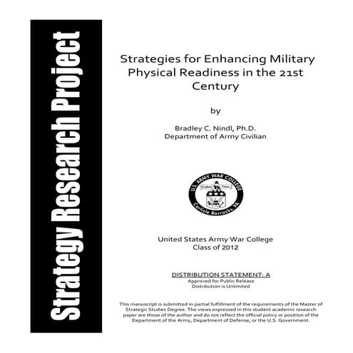 optimizing military physical readiness | PDF