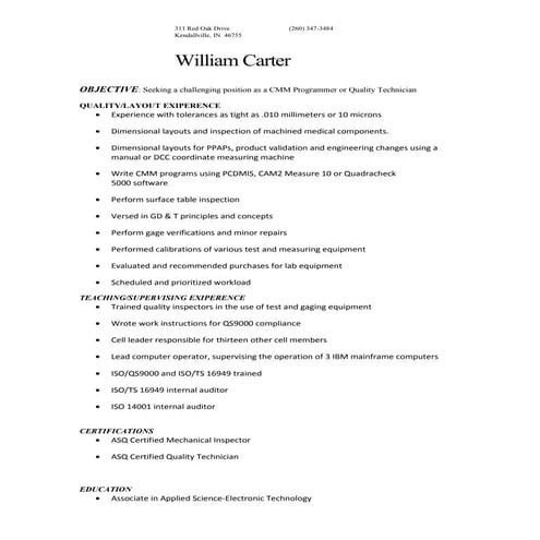 Skips New Resume | DOC | Technology & Computing