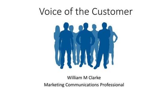 What, How, and Why of Voice of Customer (VoC) | PPT
