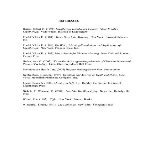 UTS group 1 Presentation about logo therapy | PPTX