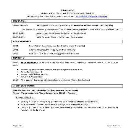 Jeslin Jose_Mech Engr | DOCX