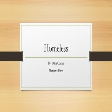 Homeless ppt (1) | PPTX