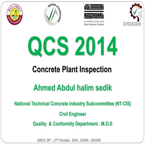 Quality control audit for RMC Plants | PDF