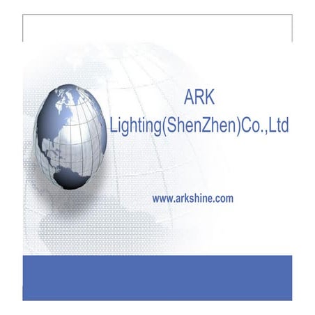 Company profile -Ark Lighting | PPT