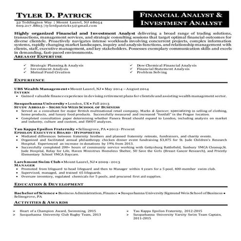 TYLER RESUME | PDF