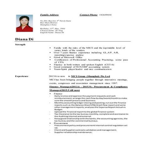 CV-Diana | PDF