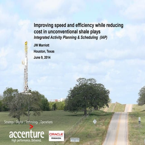 Oracle and Accenture Integrated Activity Planning and Scheduling ...