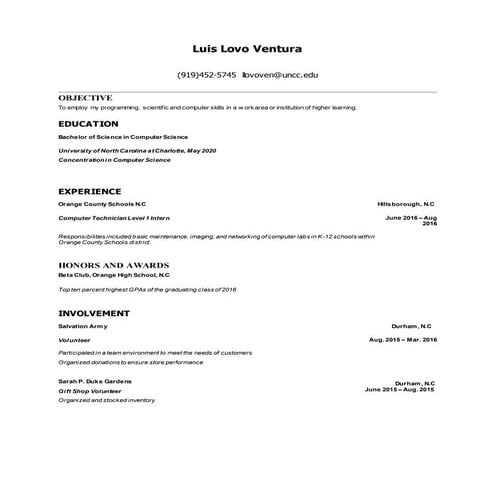 Luis LovoVentura - Resume | DOCX