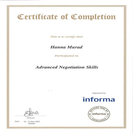 Advanced Negotiation Skills | PDF