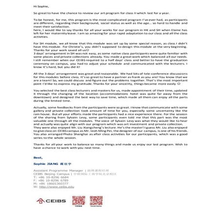 Reference Letter from China Europe International Business School | DOCX ...