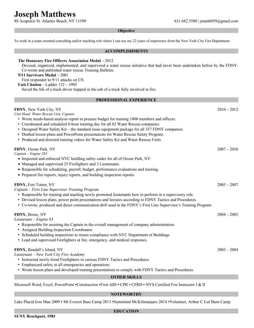 Matthew Cordasco resume | PDF