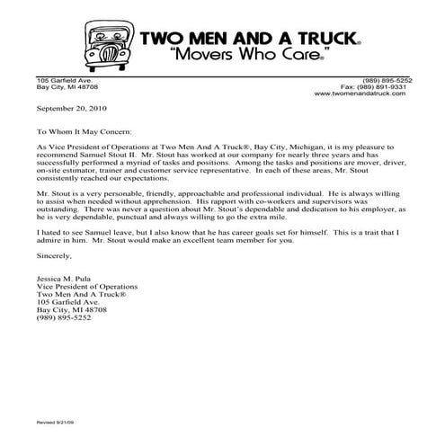 letter of recommendation 3 | PDF