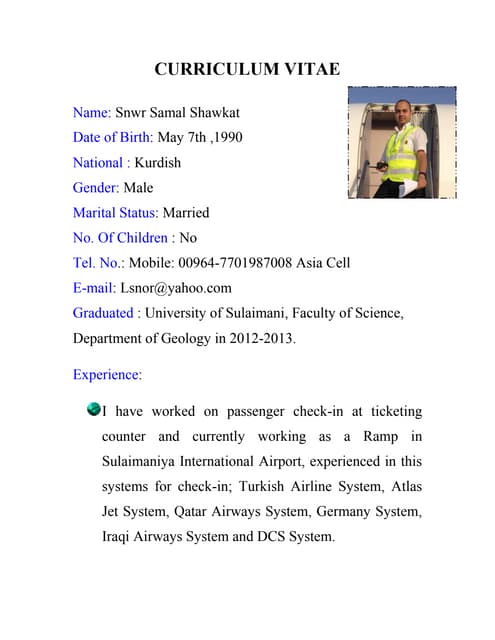 hani kurdi c.v | PDF