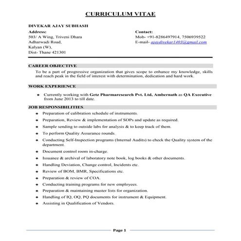 CRAIG TANSLEY CV | DOC