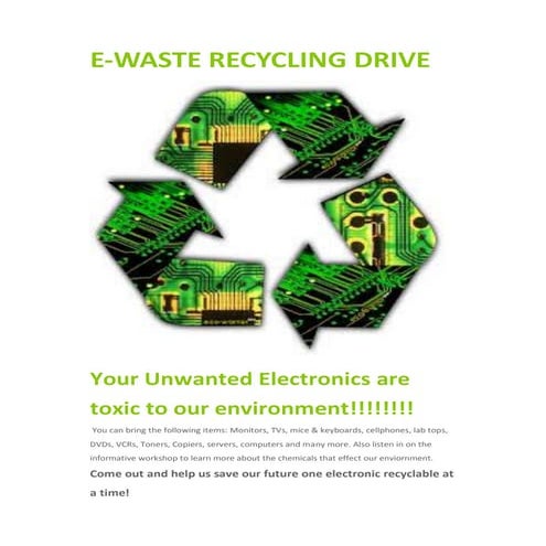 e waste flyer | PDF