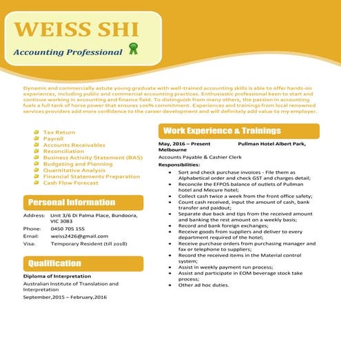 Business Cover Letter:Personal Statement | DOCX