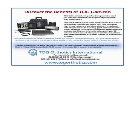 Discover the benefits of TOG Gaitscan | PDF