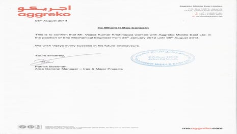 Qatar Experience Certificate. | PDF