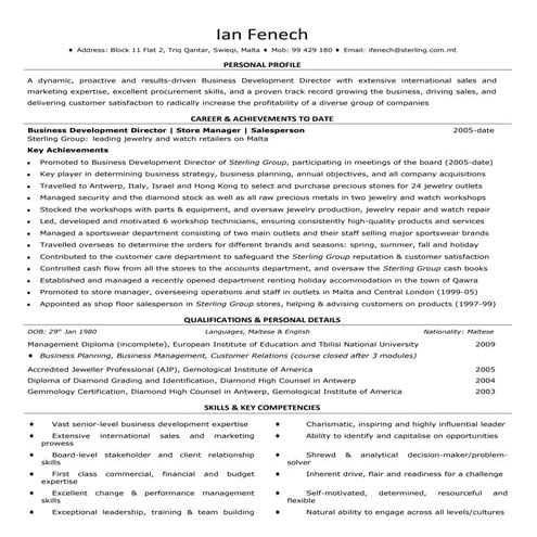 Elizabeth Burke CV | PDF