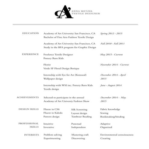 Resume-AnnaMetzel | PDF