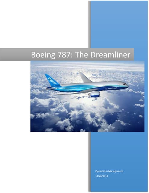 Case analysis boeing 787 | PDF