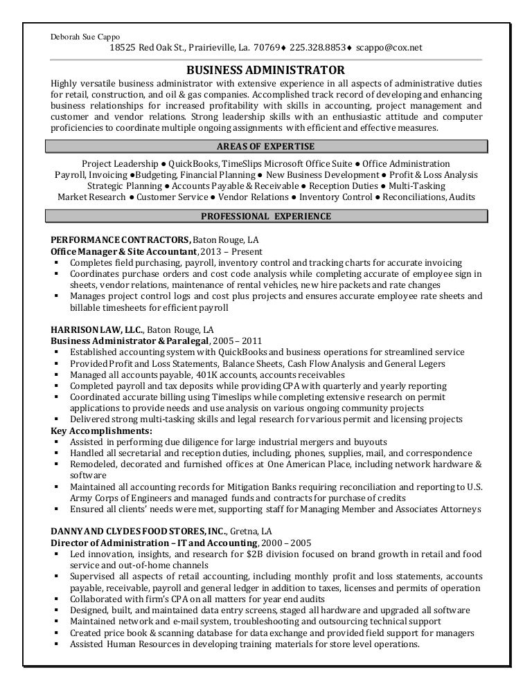 Deborah Cappo Resume 2014