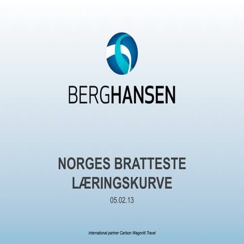 Berg-Hansen - Norges Råeste Reiserace | PPT